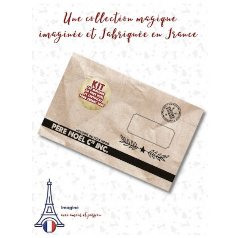 Kit clé magique du Père Noël et le certificat pour enfant sage